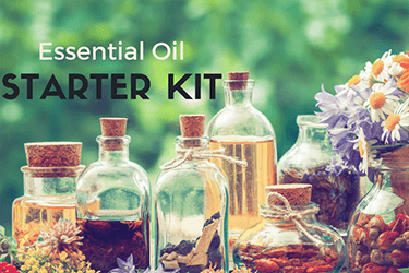 Essential Oils Starter Kit: Reference Guide, Carrying Case, & Bottles
